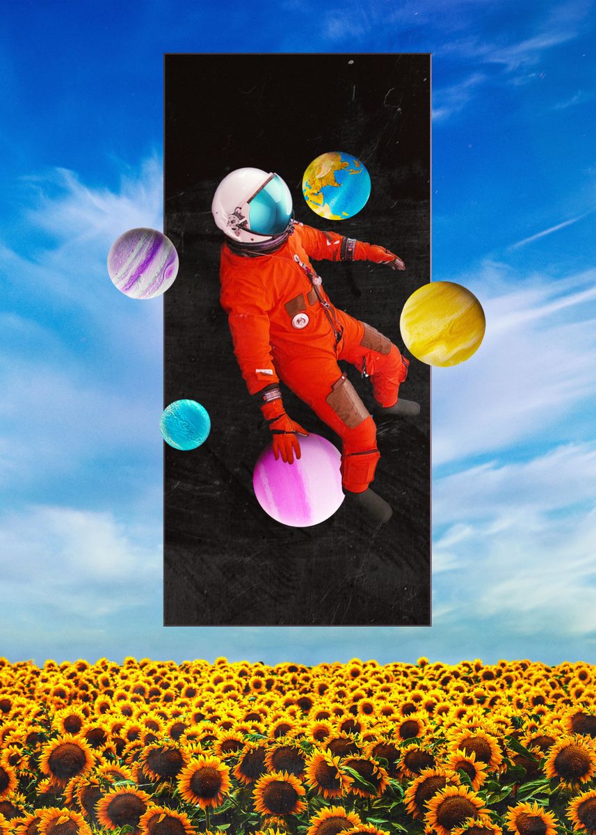 'Floating Drifting' Poster, picture, metal print, paint by seam less ...