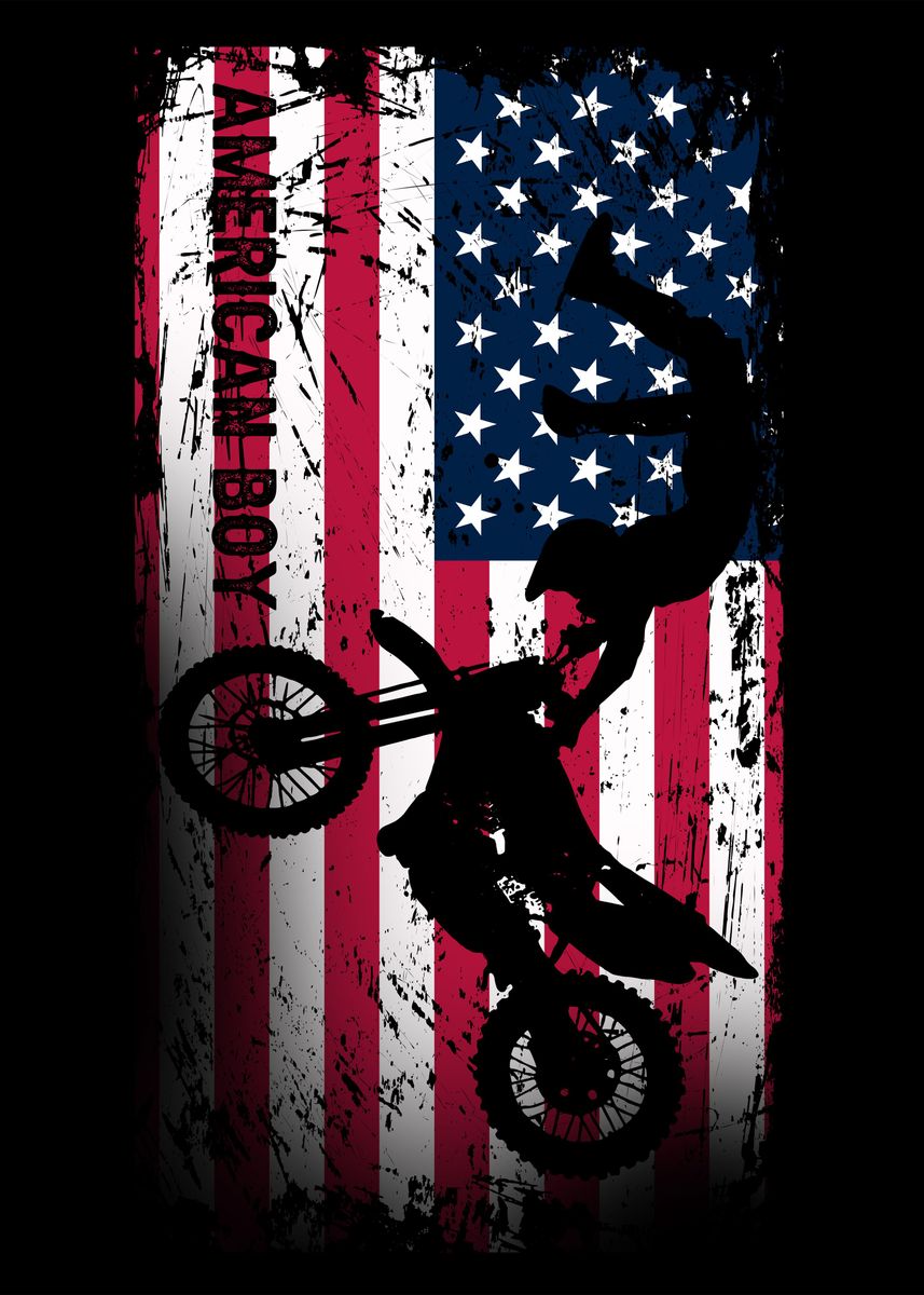'American boy' Poster, picture, metal print, paint by Evan Arrington ...
