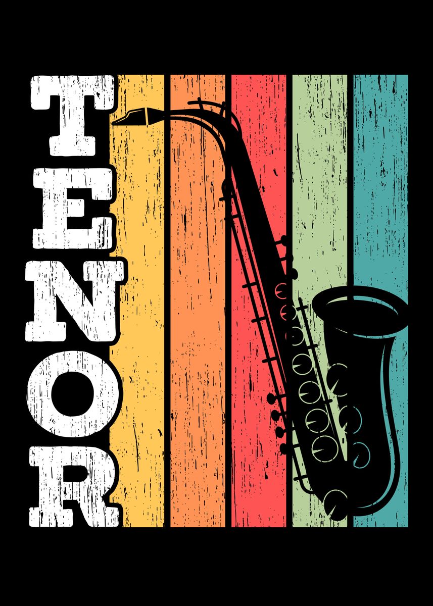 'Tenor Saxophone' Poster by NAO | Displate