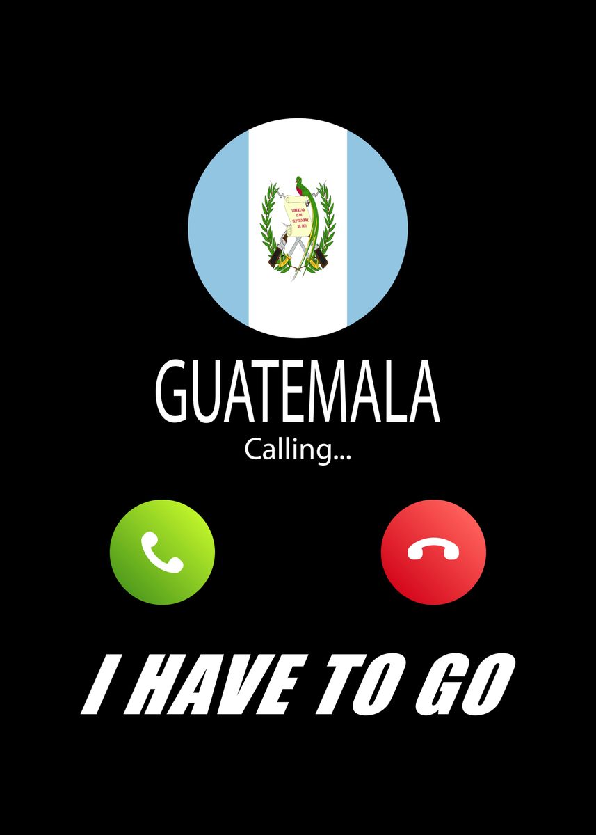 'Guatemala is calling Is' Poster, picture, metal print, paint by ...