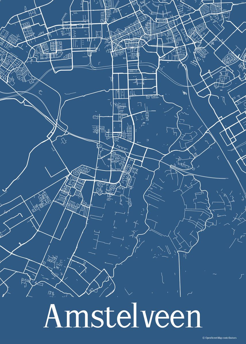 'Amstelveen Netherlands' Poster, picture, metal print, paint by ...