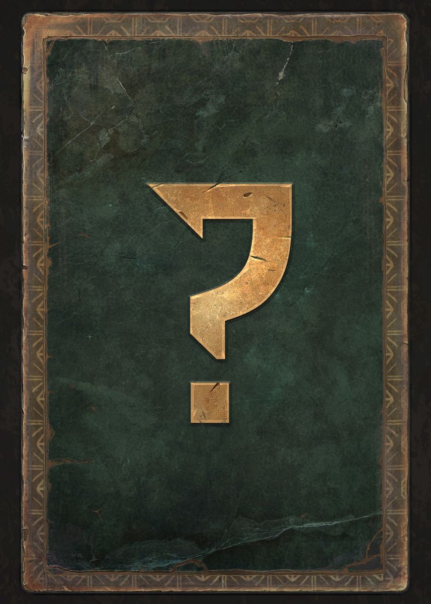 'Question Mark' Poster, picture, metal print, paint by GWENT | Displate