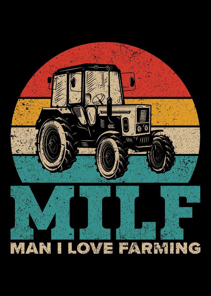 'Farm Tractor' Poster, picture, metal print, paint by AestheticAlex ...