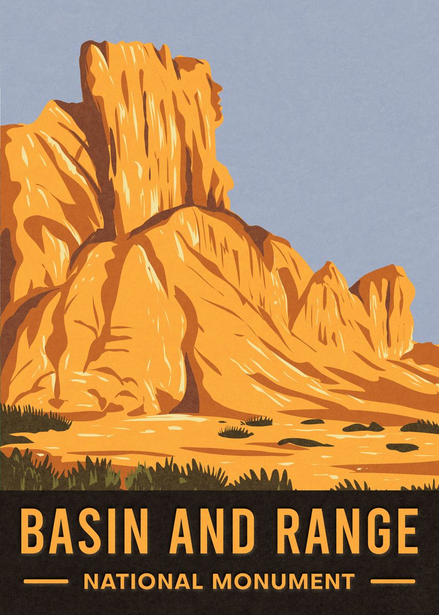 'Basin And Range' Poster by Jordan Holmes | Displate