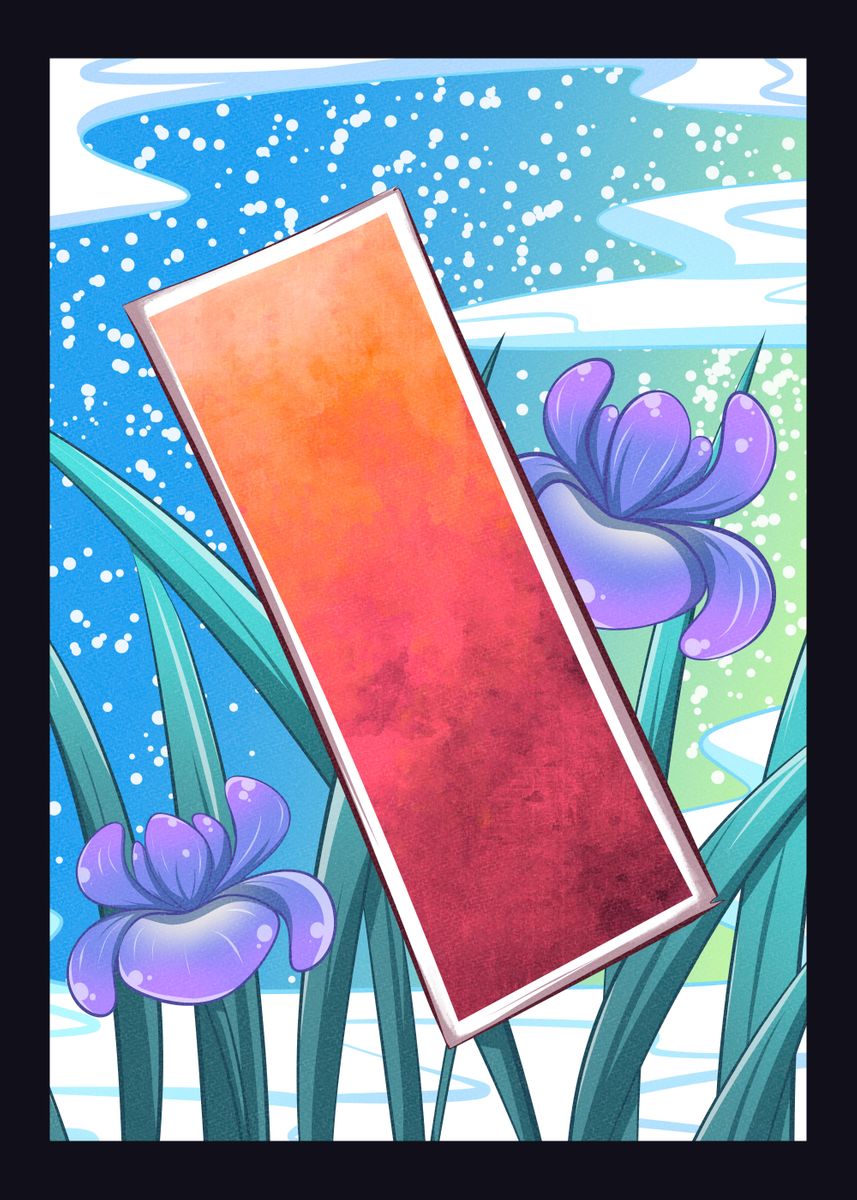 'Iris Ribbon' Poster by Tony Wilim | Displate