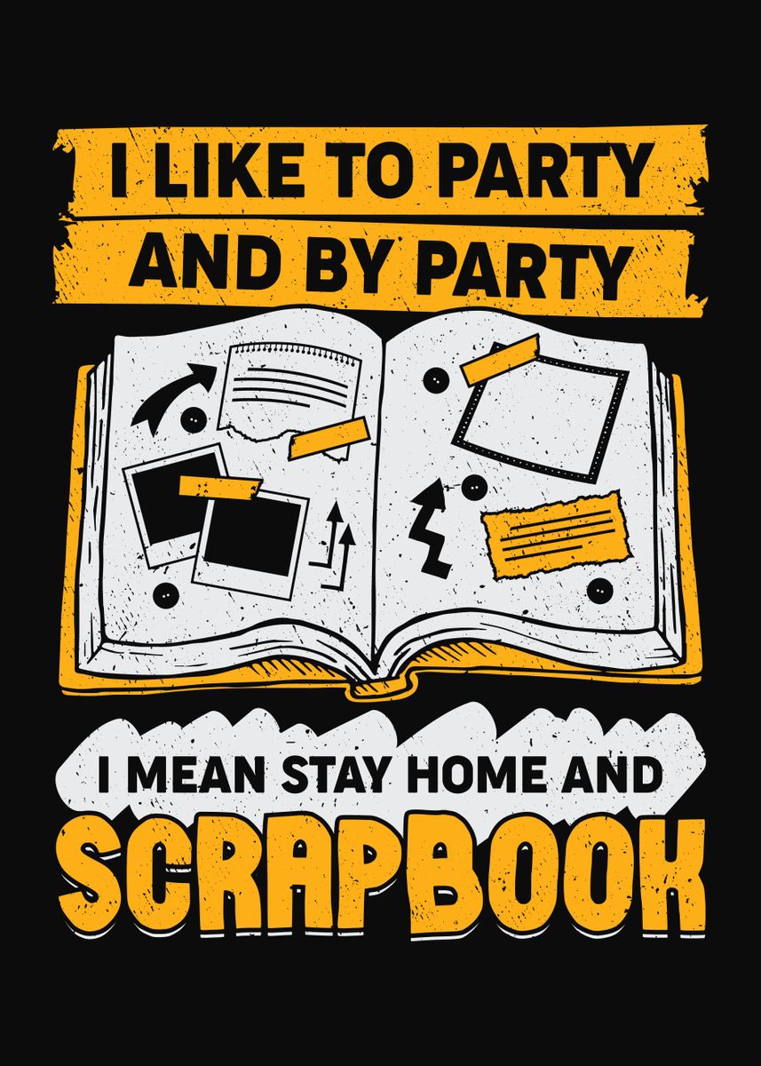 'Scrapbook Scrapbooker' Poster, picture, metal print, paint by Marcel ...