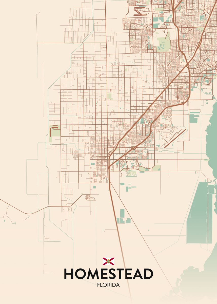 'Homestead FL' Poster by IMR Designs | Displate
