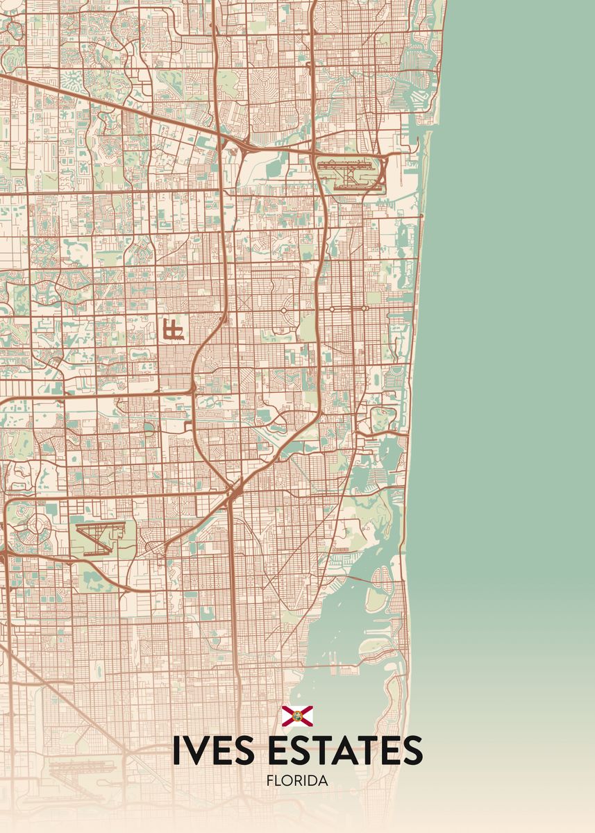 'Ives Estates FL' Poster by IMR Designs | Displate