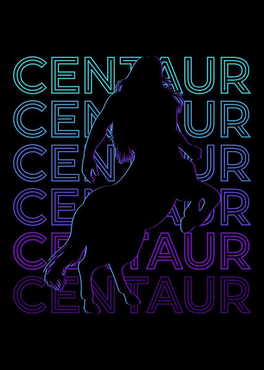 'Centaur Retro' Poster by AestheticAlex | Displate
