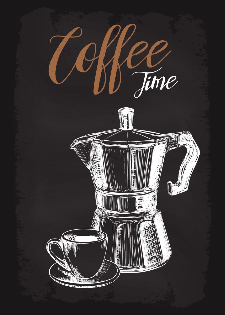 'Coffee Time' Poster by dkDesign | Displate