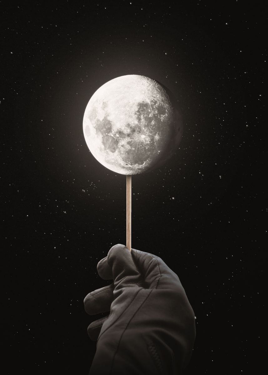 'Edible Moon' Poster by Eko Cahyo | Displate