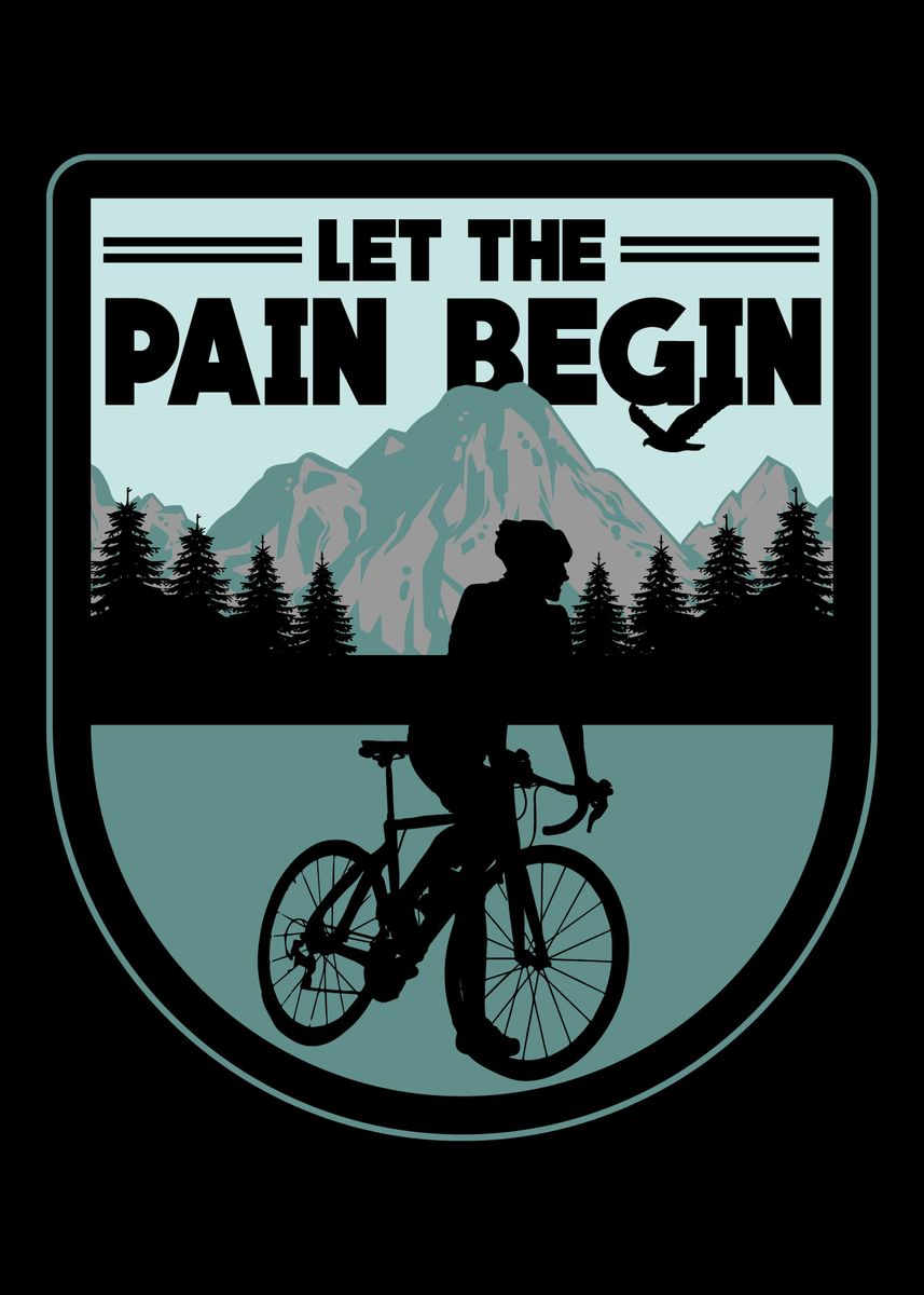 'Cycling Cyclist' Poster by CrazySquirrel | Displate