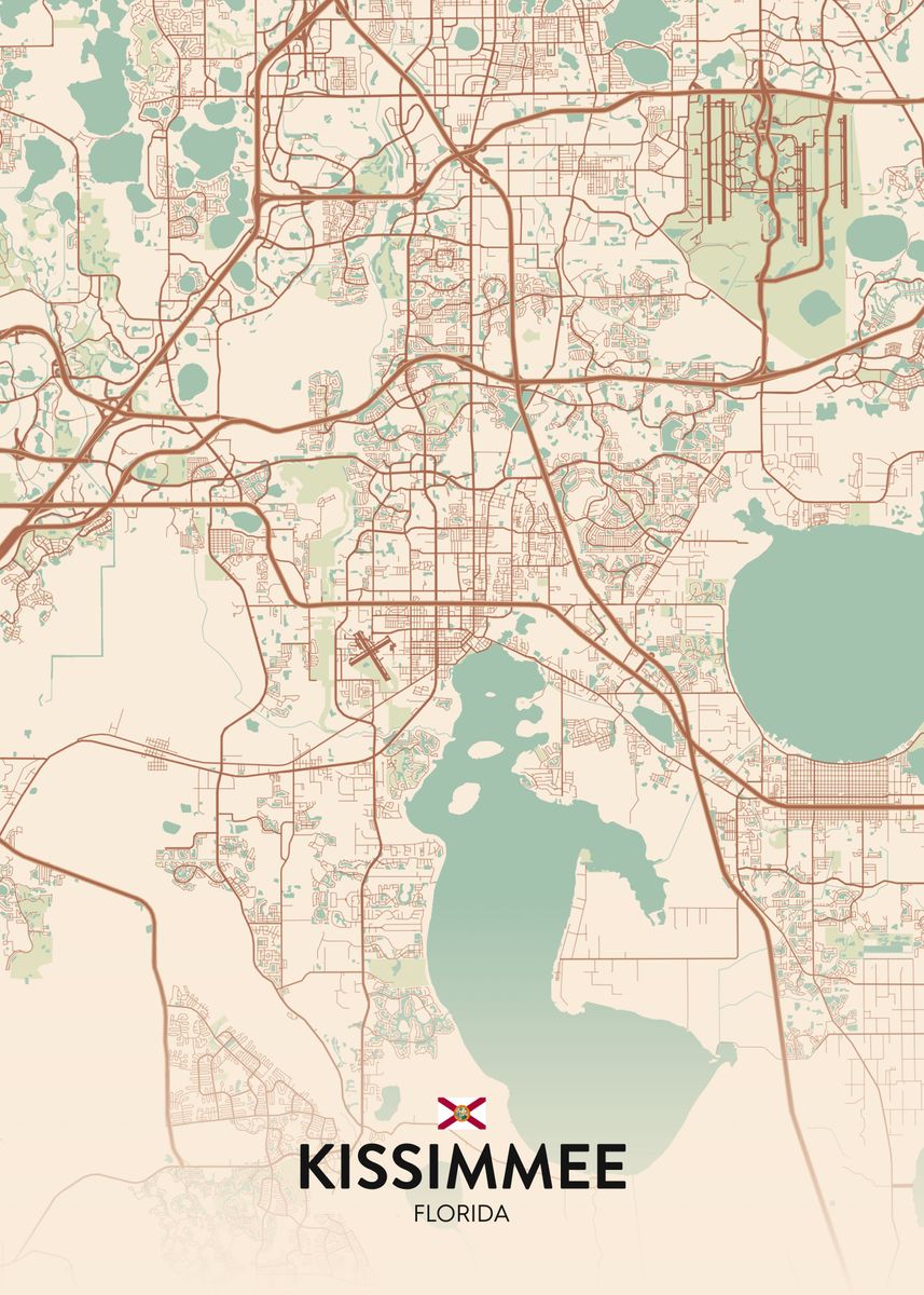 'Kissimmee FL' Poster by IMR Designs | Displate