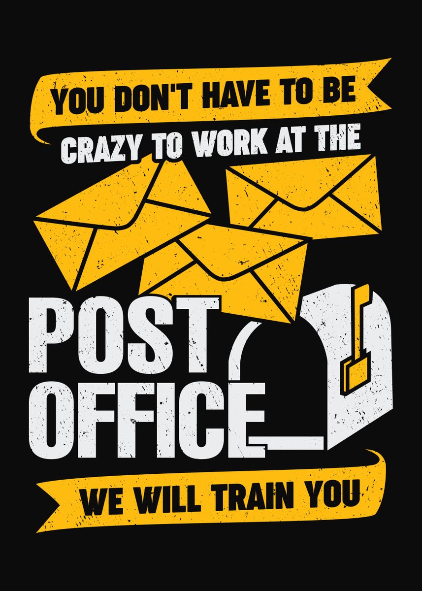 'Post Office Postal Worker' Poster, picture, metal print, paint by ...