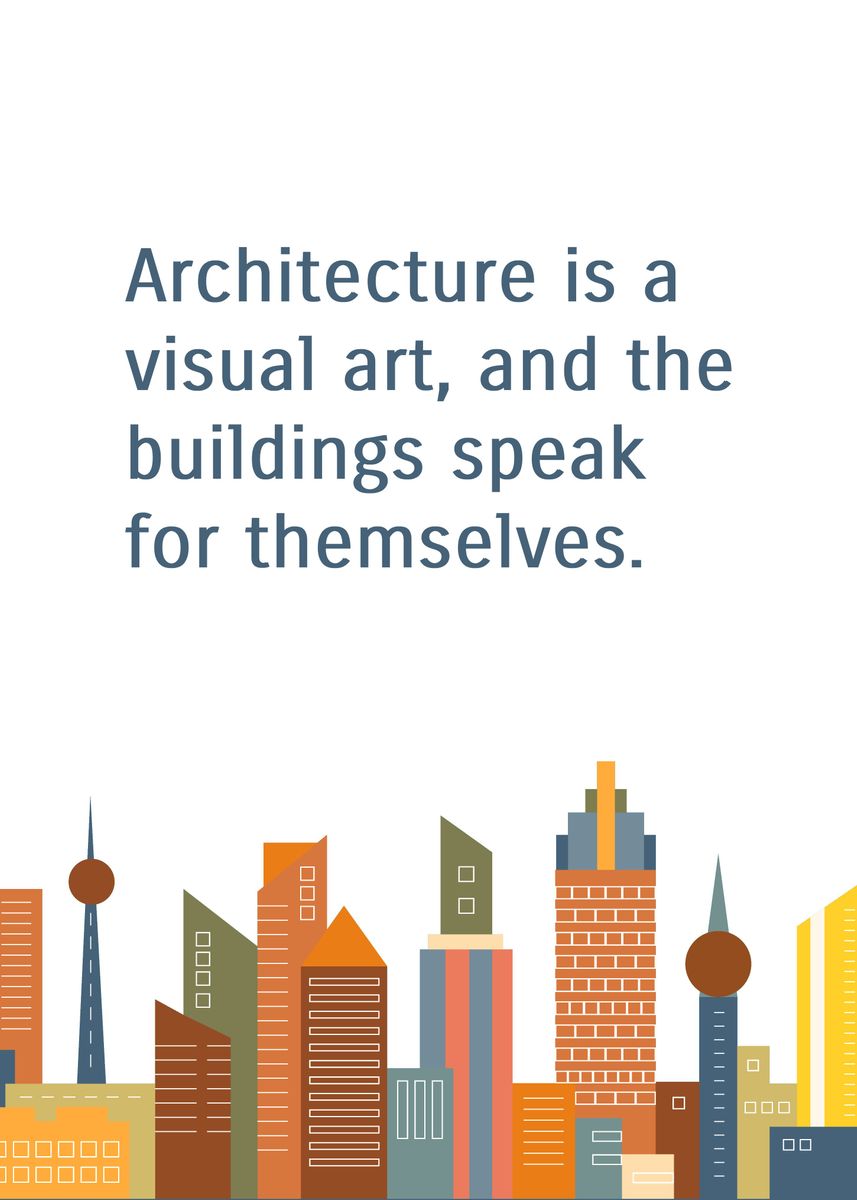'Architecture a Visual Art' Poster, picture, metal print, paint by ...