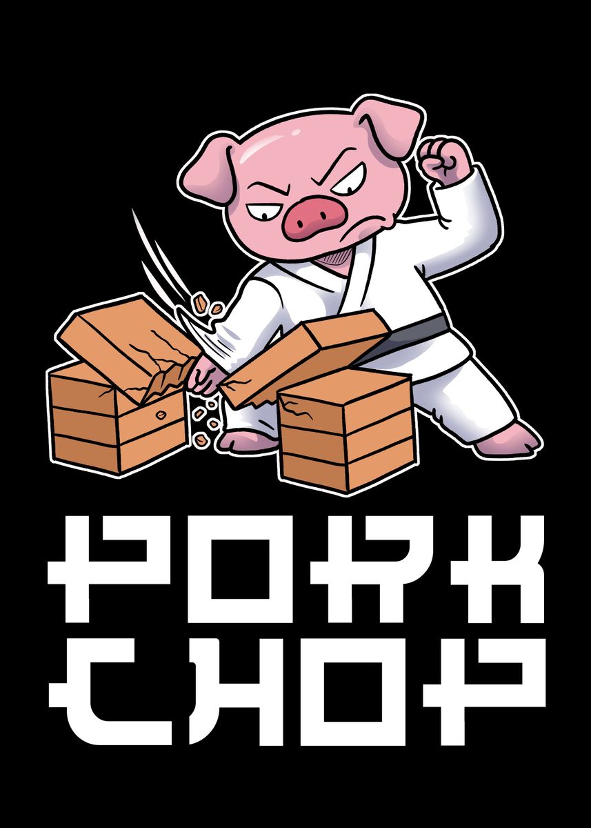 'Pork Chop' Poster by CatRobot | Displate