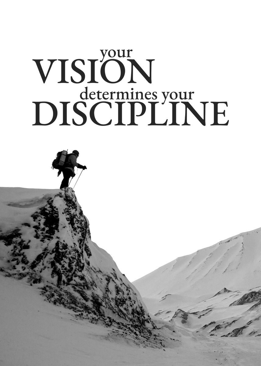 'Vision and Discipline' Poster, picture, metal print, paint by ...