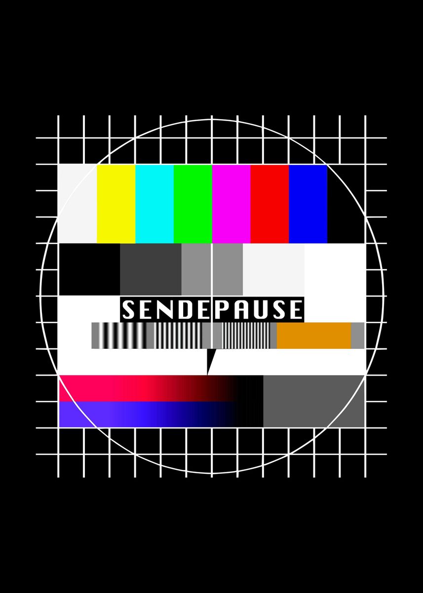 'Testbild Sendepause 80er' Poster by EDventures | Displate