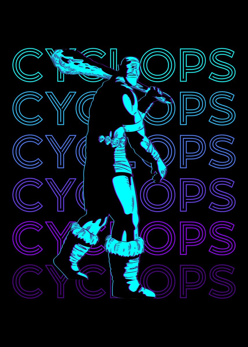 'Cyclops Cyclopes Ancient' Poster, picture, metal print, paint by ...