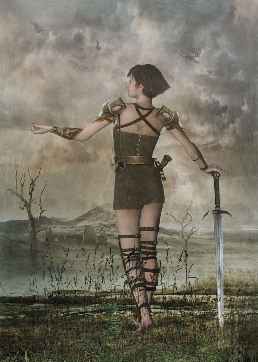 'Forbidden lands' Poster by David Griffiths | Displate