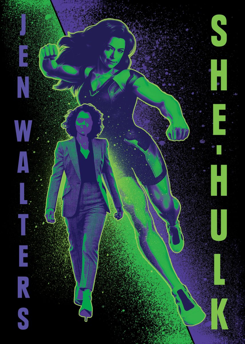 'Jen' Poster, picture, metal print, paint by Marvel | Displate