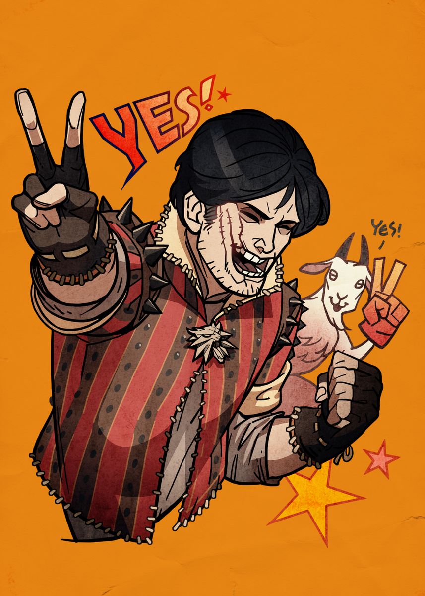 'Eskel' Poster, picture, metal print, paint by Witcher 3 | Displate