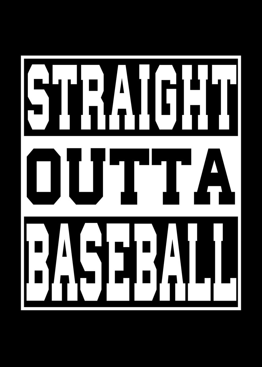 'Baseball Saying Funny' Poster by schmugo | Displate