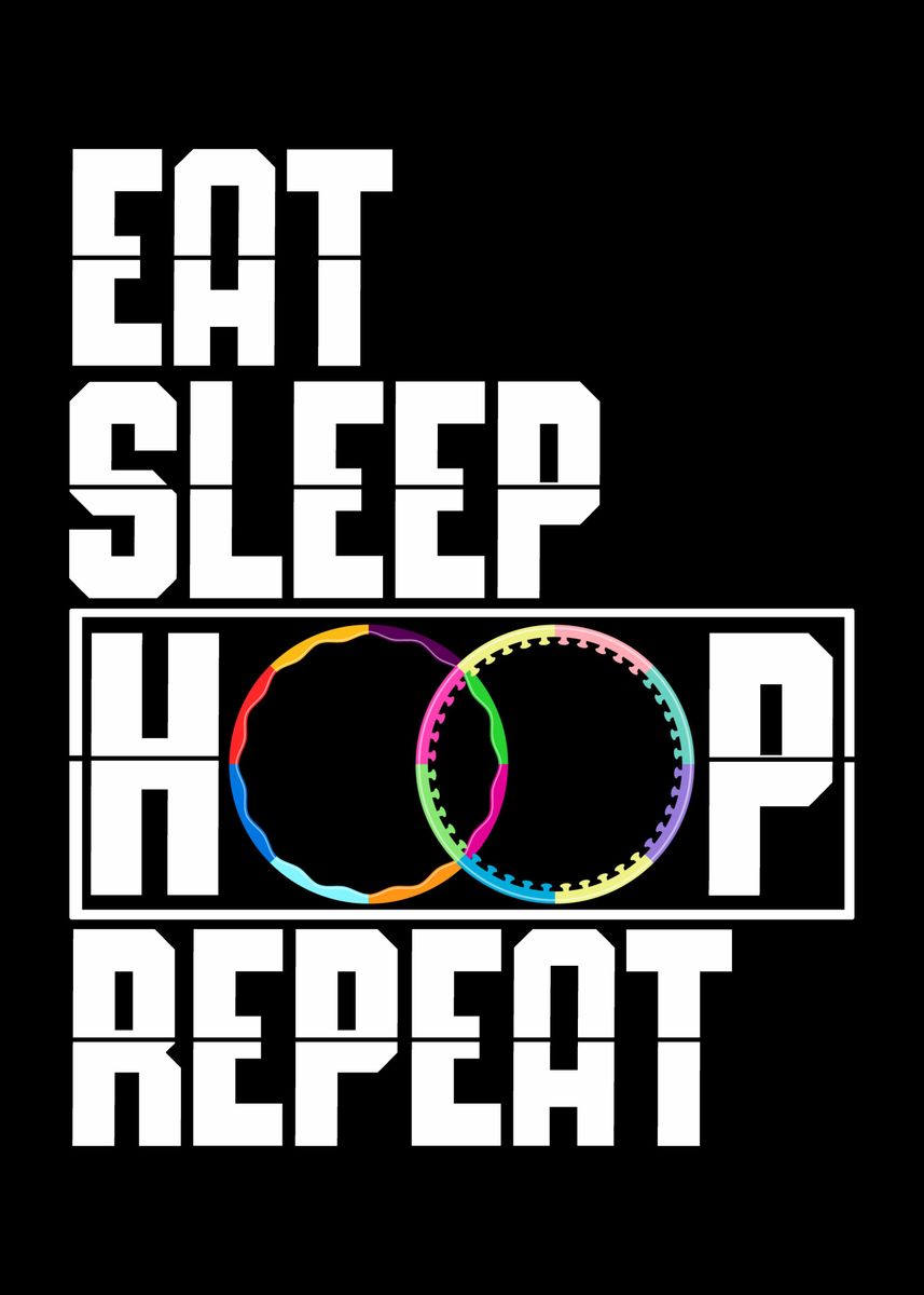 'Hula Hoop Artist Love' Poster by professionaldesigns | Displate