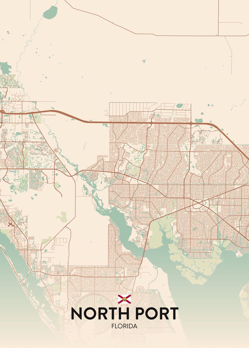 'North Port FL' Poster by IMR Designs | Displate