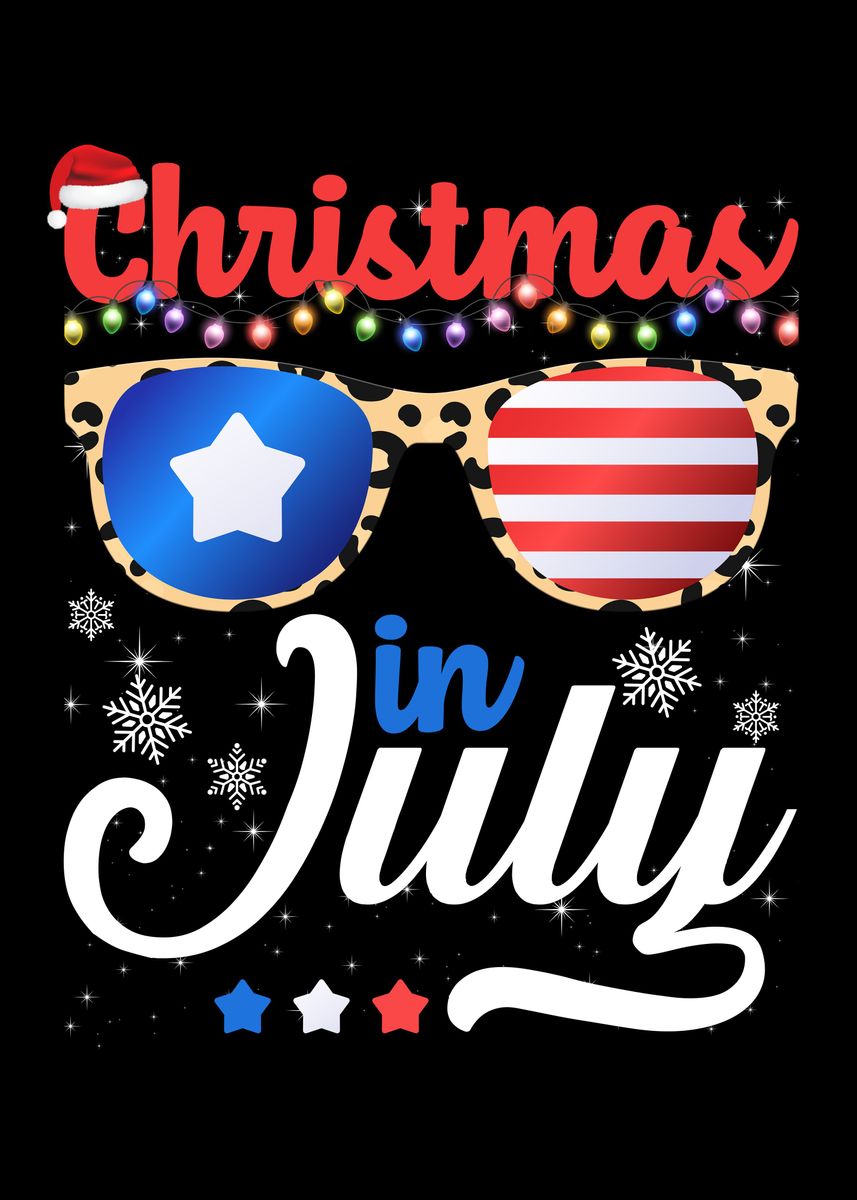 'Christmas in july' Poster by Evan Arrington | Displate