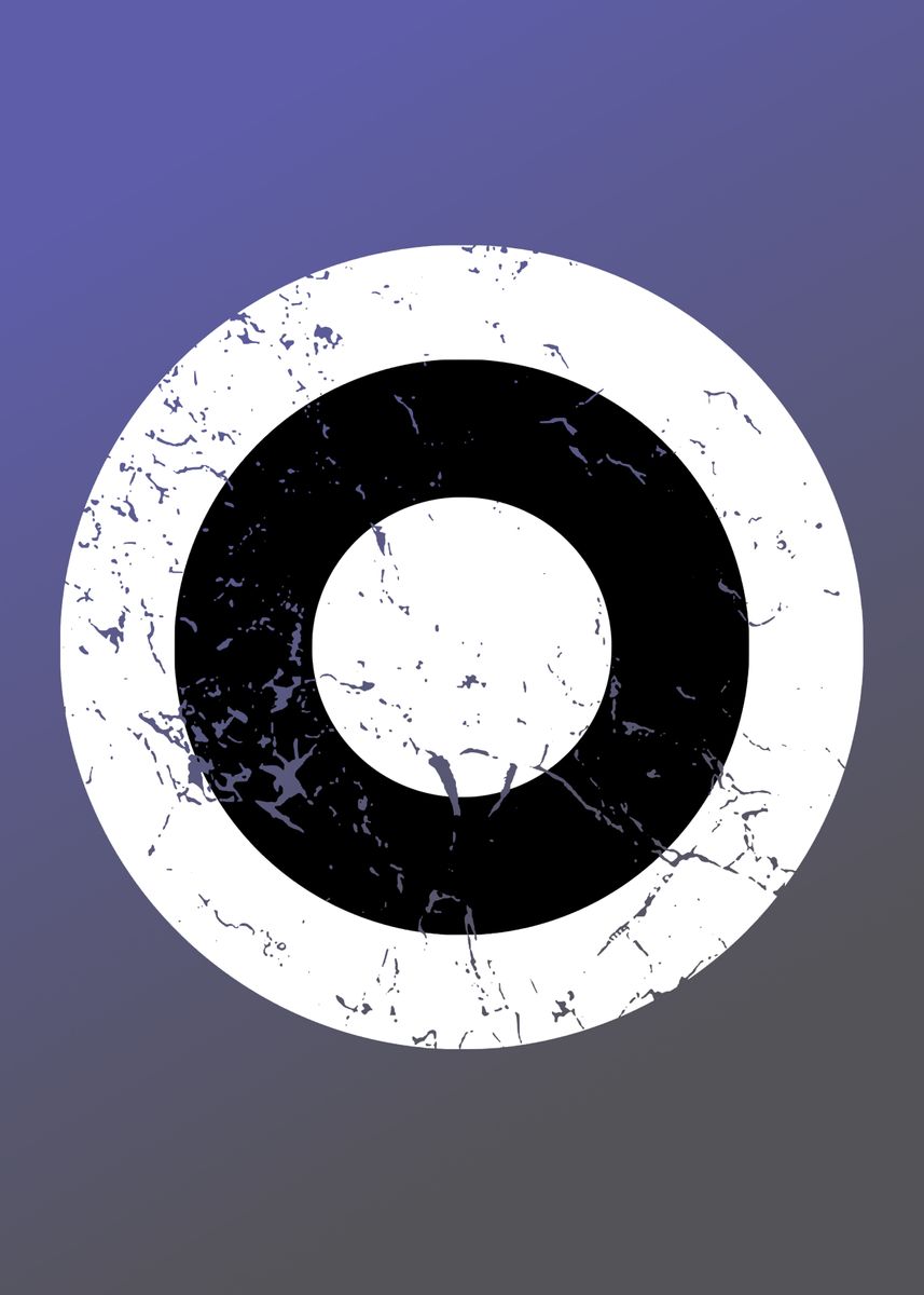 'White and Black Target ' Poster by Alan Hogan | Displate