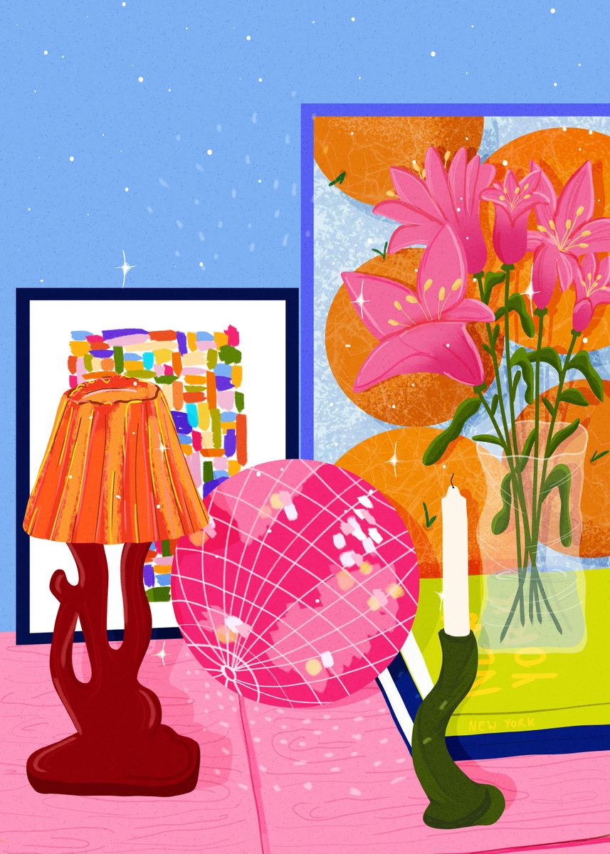 'Still Life modern pop art' Poster, picture, metal print, paint by ...