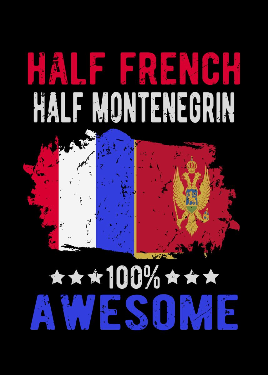 'Montenegrin' Poster by schmugo | Displate