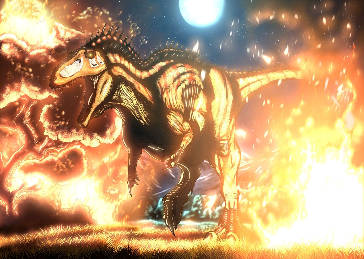 'Acrocanthosaurus' Poster by Ryo | Displate