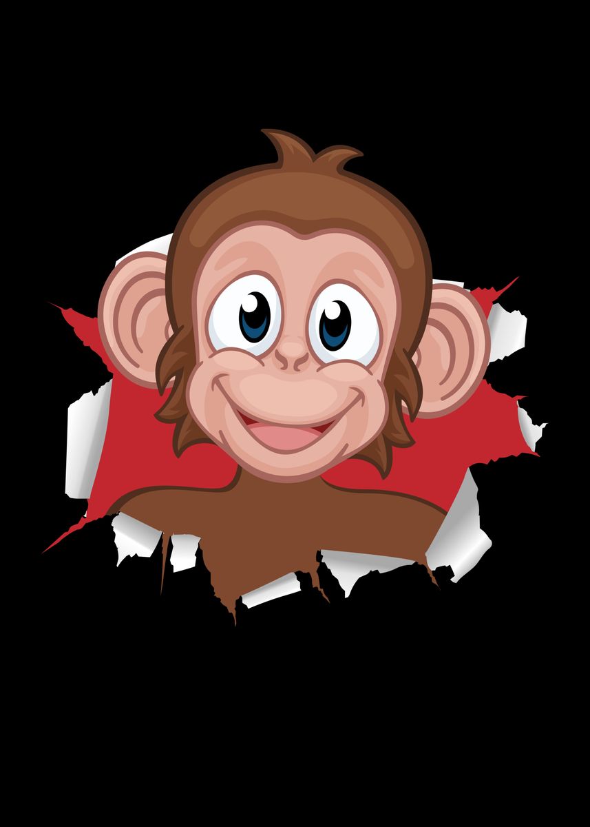 'Monkey Children Monkey' Poster, picture, metal print, paint by Mooon ...