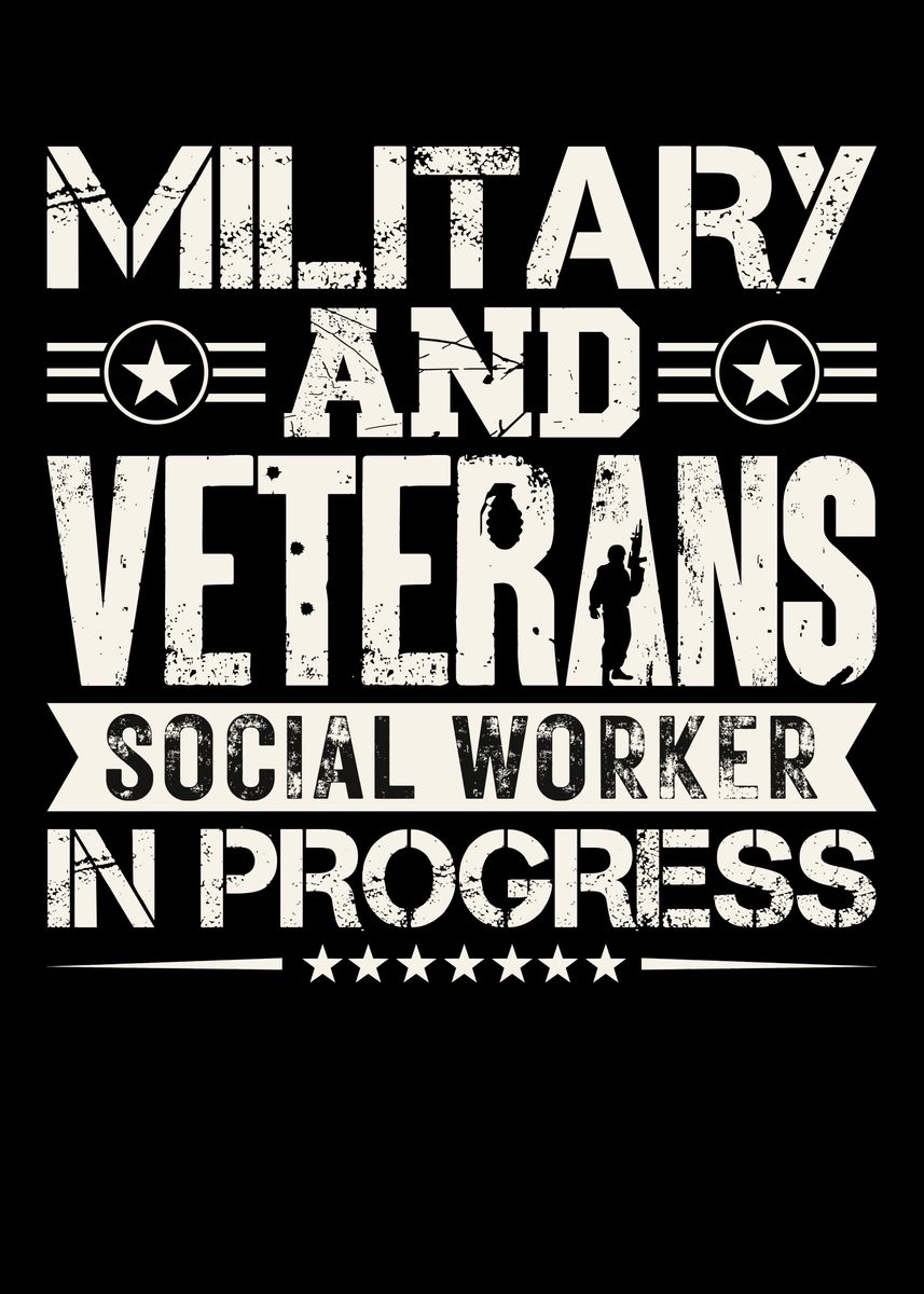 'Military Veterans Worker' Poster, picture, metal print, paint by Lukes ...