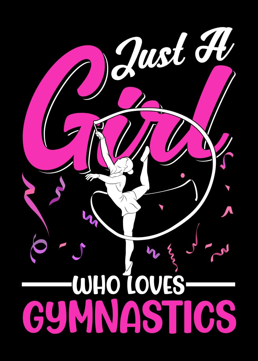 'Gymnastics Girl Acrobatic' Poster by professionaldesigns | Displate
