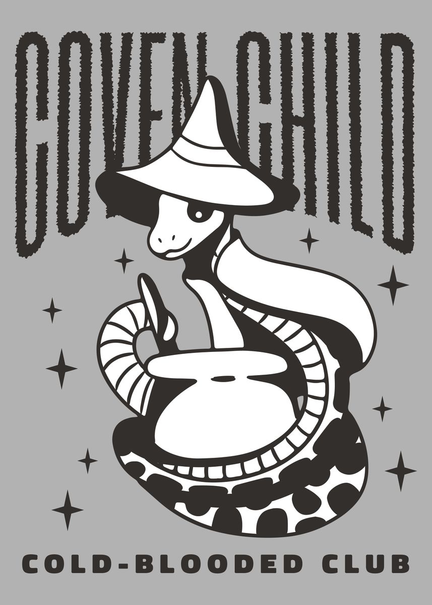 'Coven snake Poster design' Poster, picture, metal print, paint by ...