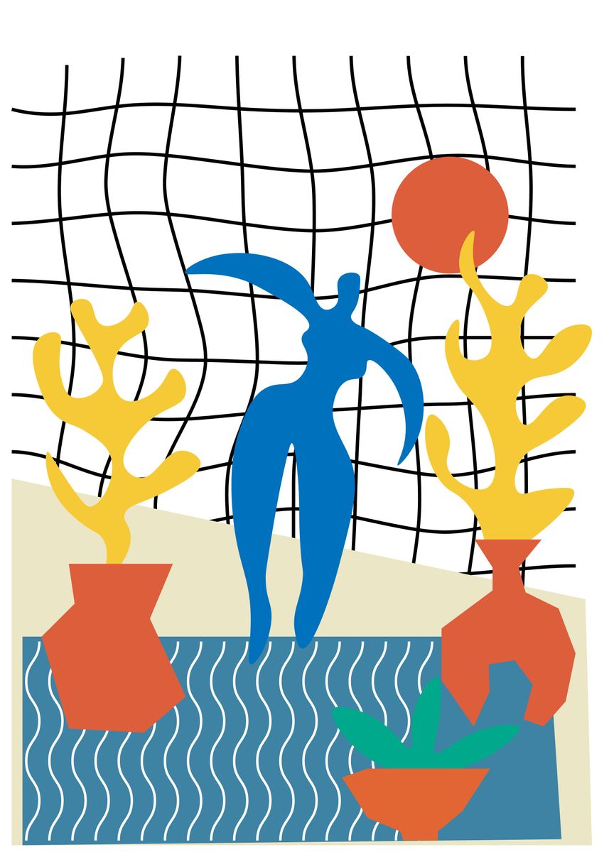 'An abstract object dancing' Poster by Ricky Aditya | Displate