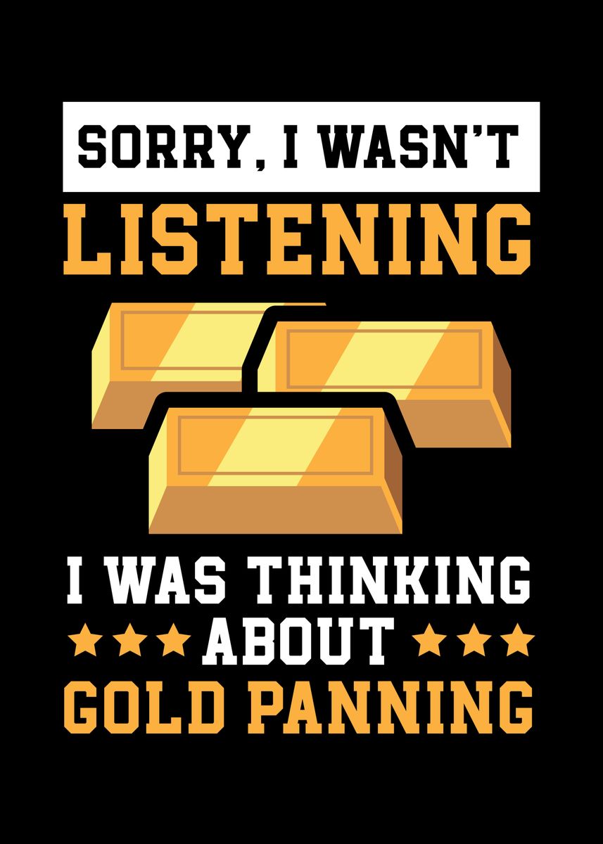 'Thinking About Gold' Poster, picture, metal print, paint by NAO | Displate