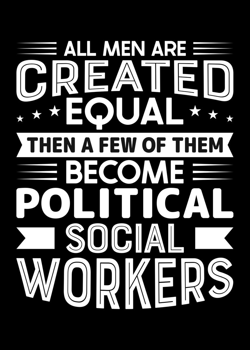 'Political Social Workers' Poster, picture, metal print, paint by Lukes ...