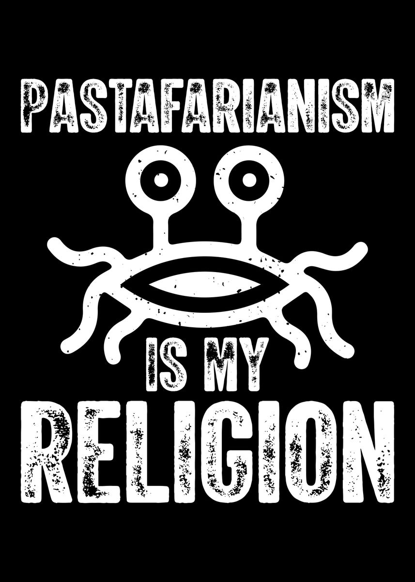 'Flying Spaghetti Monster' Poster by AestheticAlex | Displate