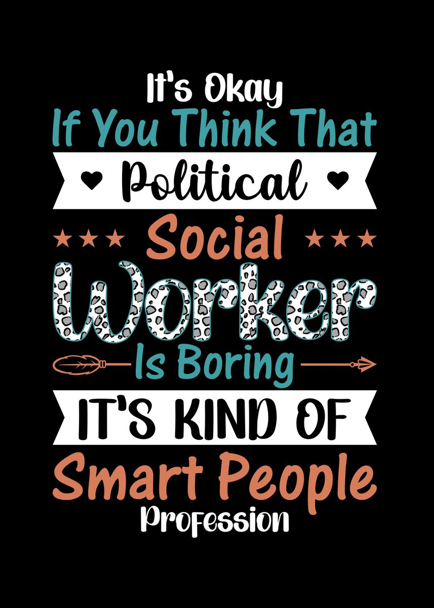 'Political Social Worker' Poster, picture, metal print, paint by Lukes ...