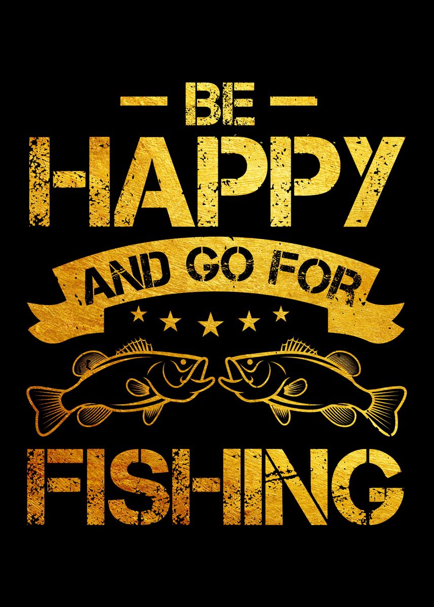 'Be Happy and Go For' Poster, picture, metal print, paint by Yates ...