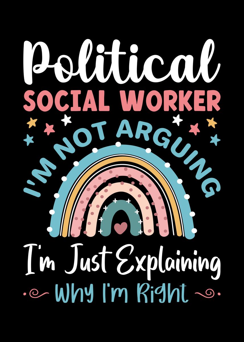 'Political Social Worker' Poster, picture, metal print, paint by Lukes ...