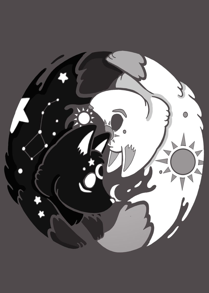 Sun And Moon Wolf