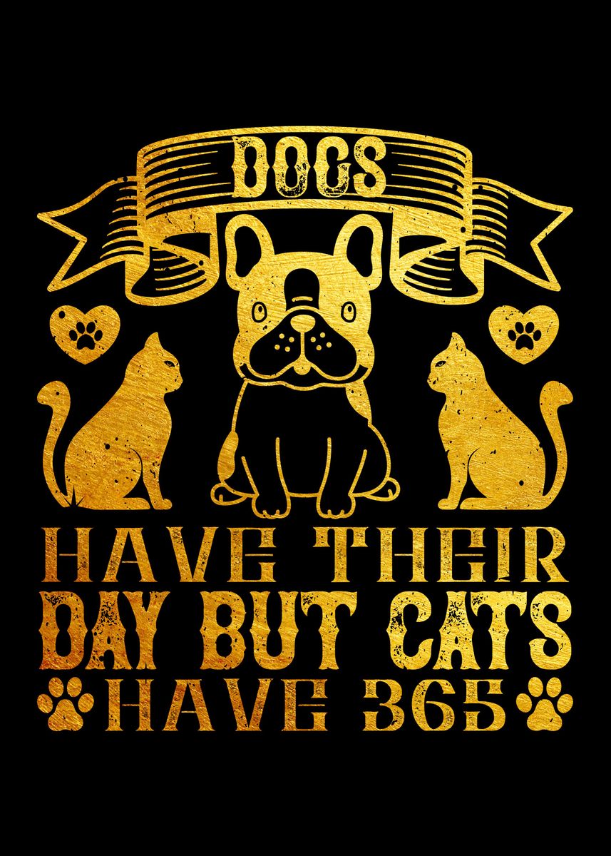 'Dogs have their day ' Poster, picture, metal print, paint by Dutton Jerrell | Displate