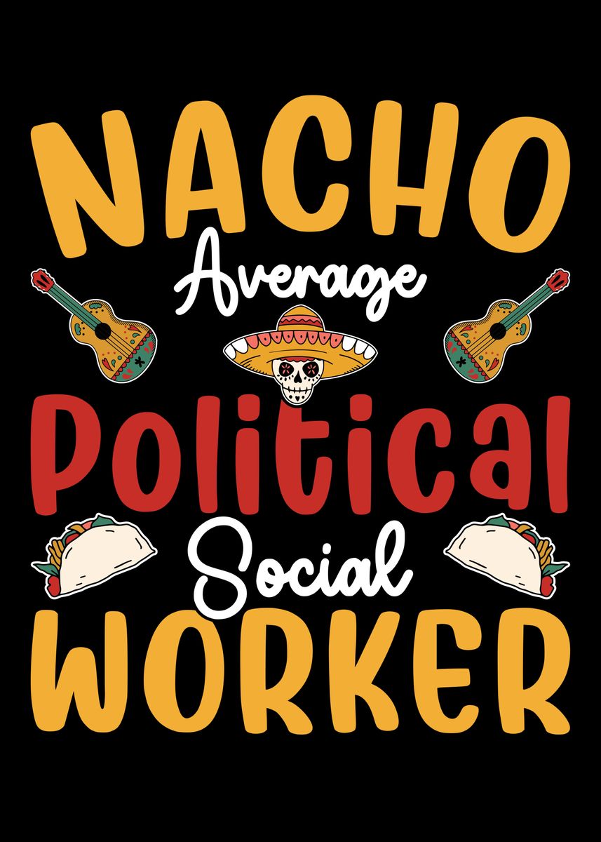 'Political Social Worker' Poster, picture, metal print, paint by Lukes ...