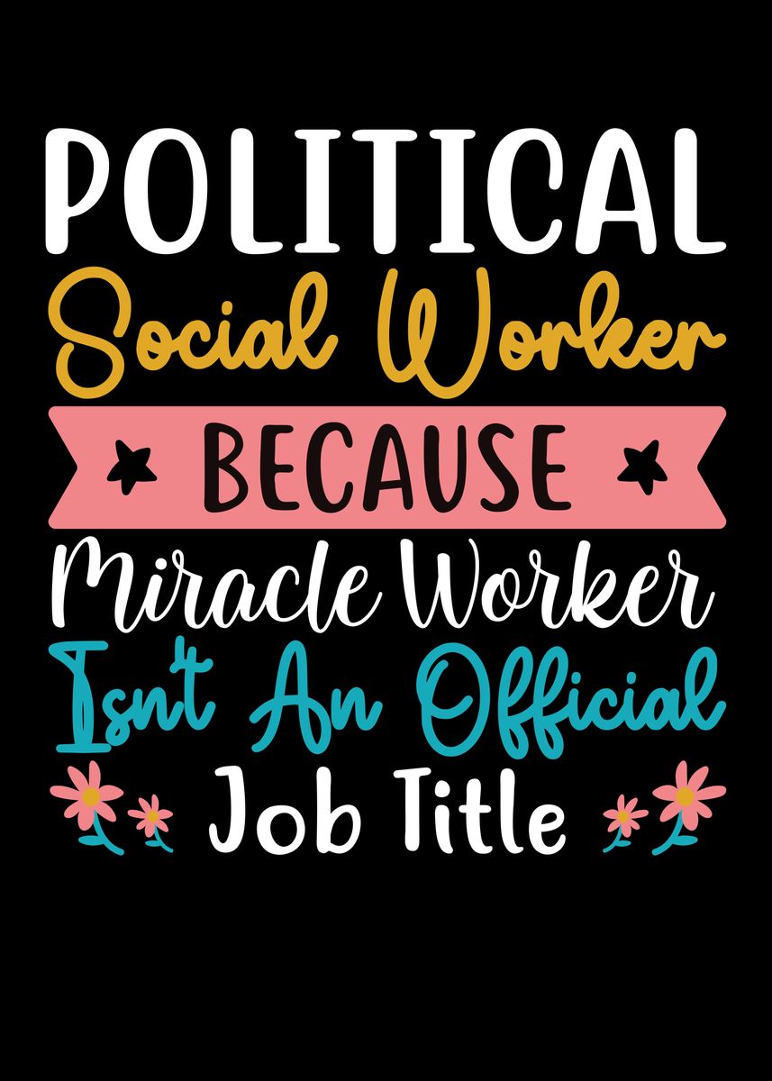 'Political Social Worker' Poster, picture, metal print, paint by Lukes ...