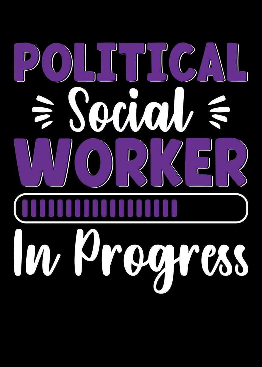 'Political Social Worker' Poster, picture, metal print, paint by Lukes ...